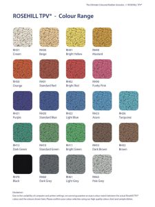 Rubber Technical Information - Carolina Surfacing